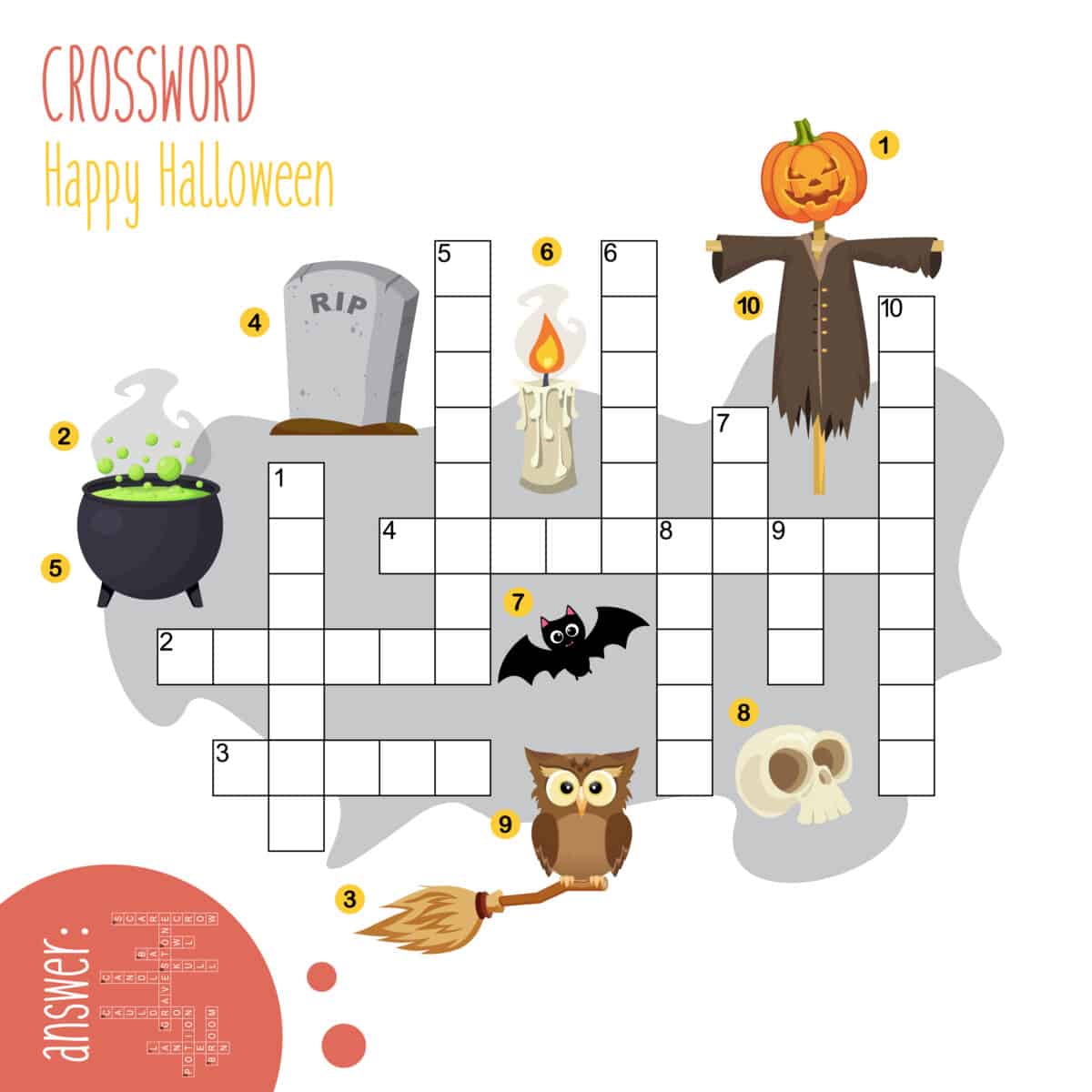 Halloween Crossword Printable