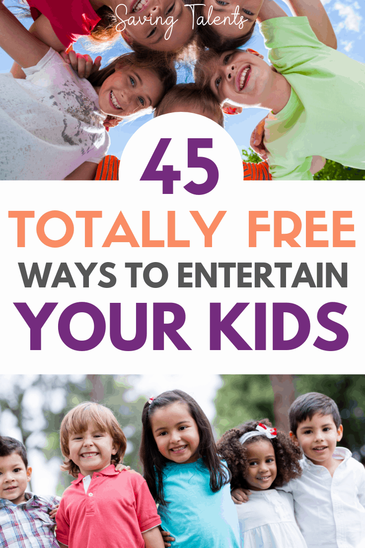 45 Fun and Free Ideas on How To Entertain Kids When They Are Stuck At ...