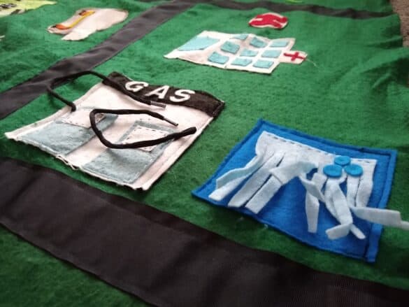 DIY Felt Car Mat You Can Customize (No-Sew Option Included)