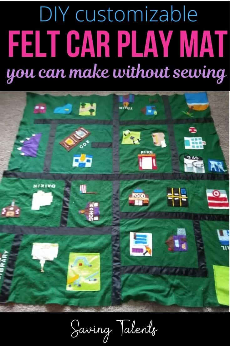 DIY Felt Car Mat You Can Customize (No-Sew Option Included)