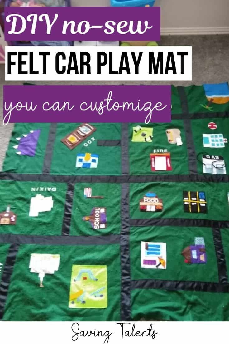 DIY Felt Car Mat You Can Customize (No-Sew Option Included)