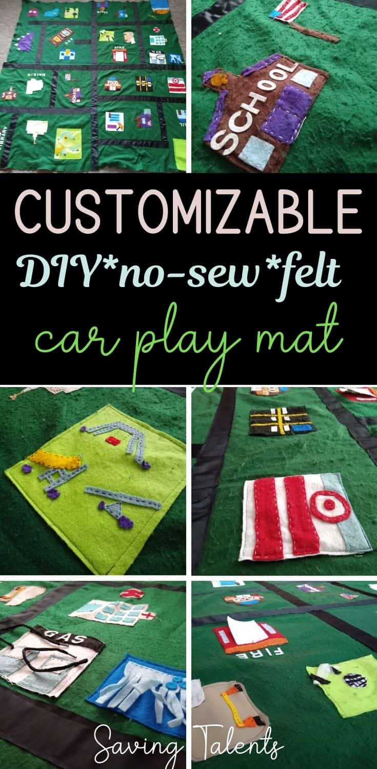 DIY Felt Car Mat You Can Customize (No-Sew Option Included)