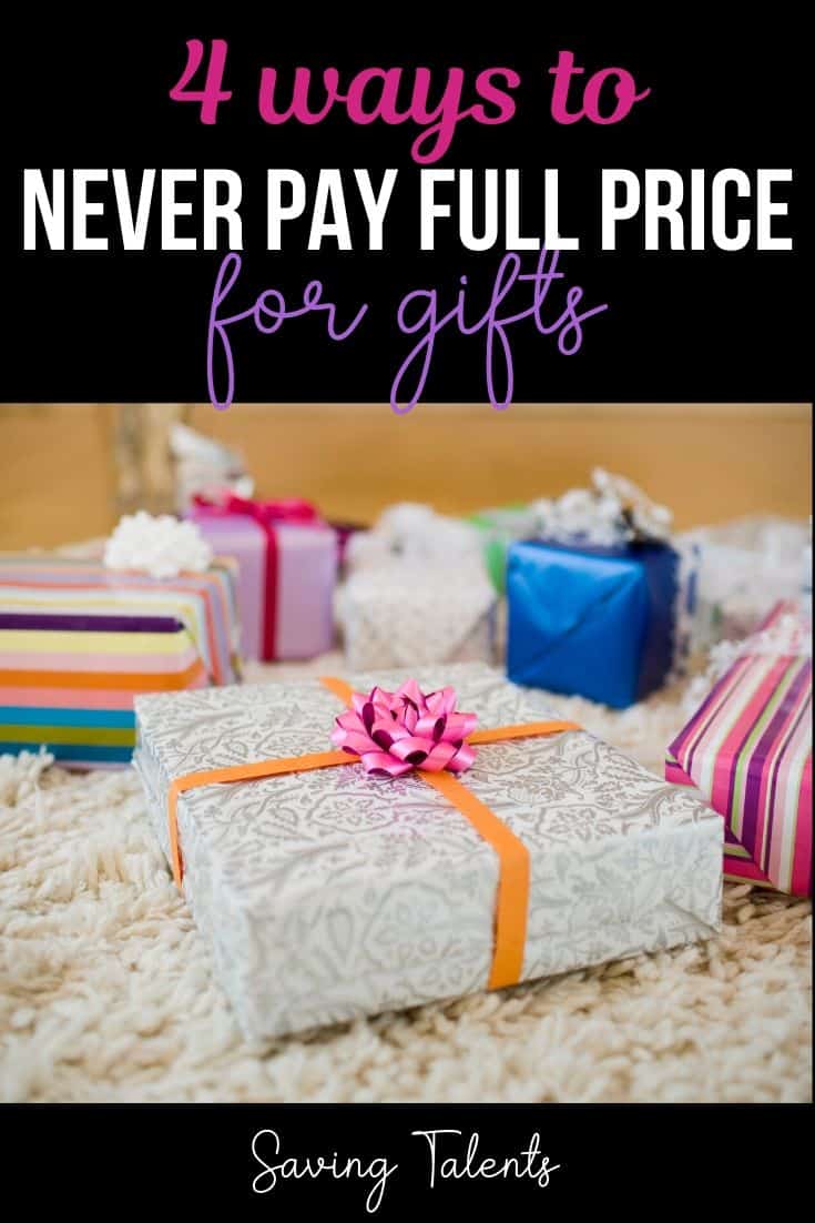 How to Never Pay Full Price for Gifts Again - Saving Talents