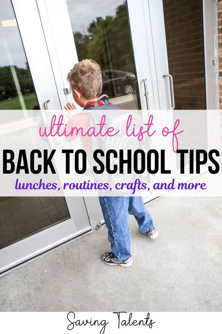 Ultimate List of Back-to-School Tips | Saving Talents