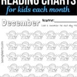 Free Monthly Reading Charts for Kids | Saving Talents