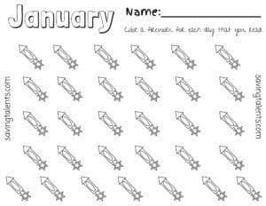 Free Printable Reading Charts for Kids (Month by Month) - Saving Talents