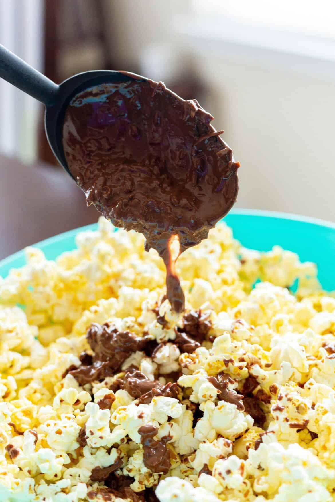 Coconut Nutella Popcorn Dessert Recipe - Saving Talents