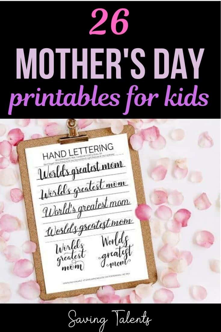 26 Free Mother's Day Printables You Can Use Right Now