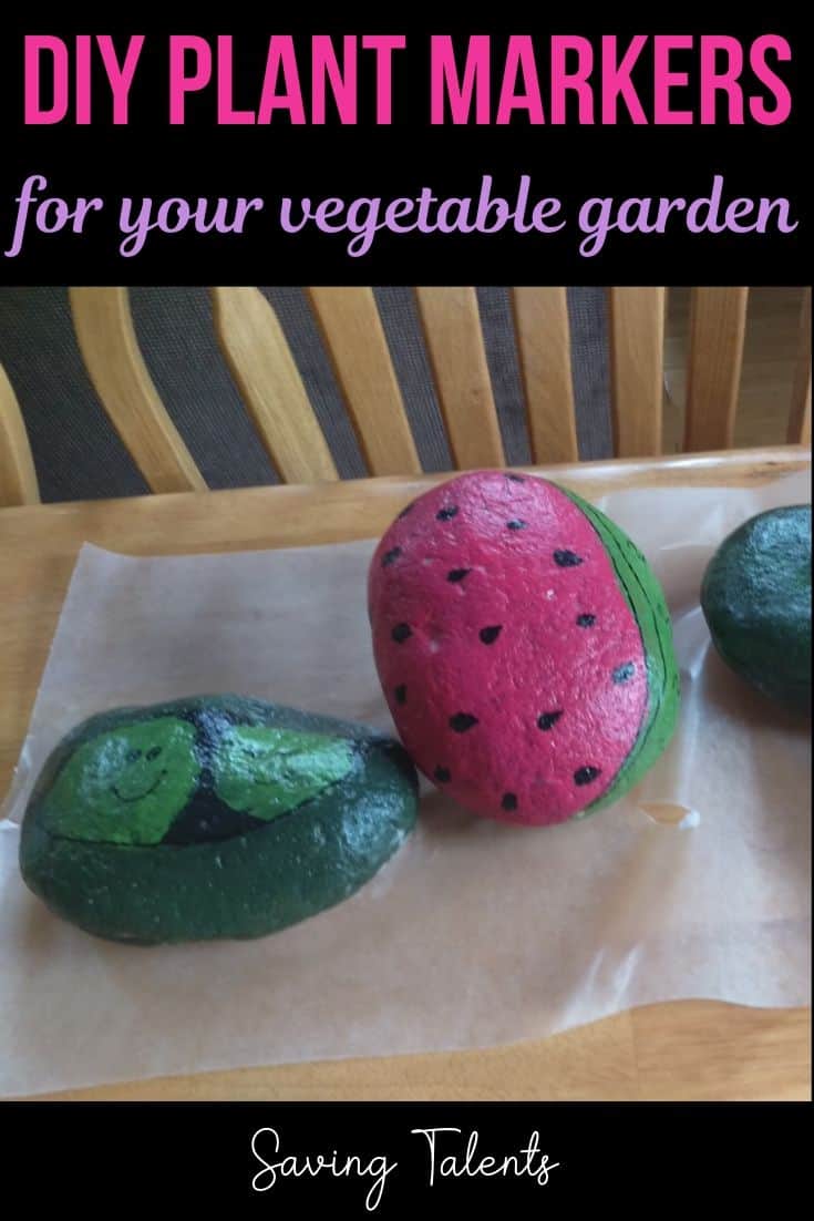 DIY Garden Rock Markers to Label Your Outdoor Vegetable Plants