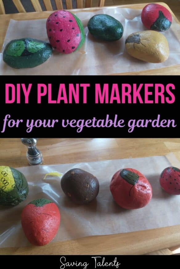 DIY Garden Rock Markers to Label Your Outdoor Vegetable Plants