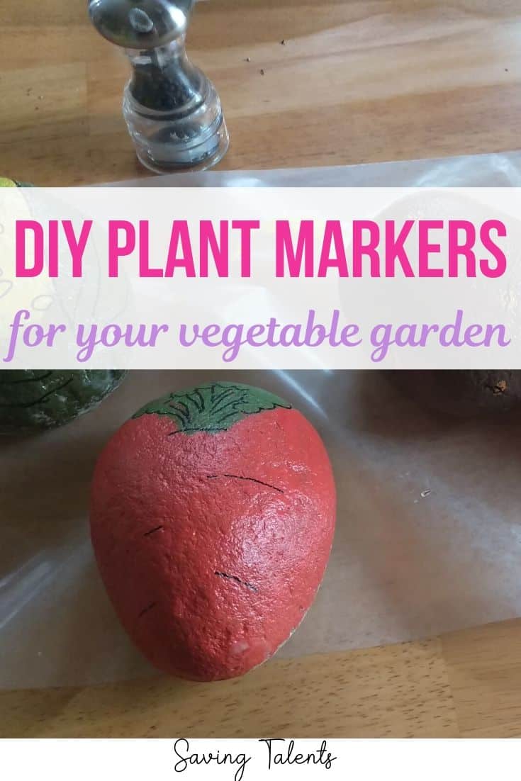 DIY Garden Rock Markers to Label Your Outdoor Vegetable Plants