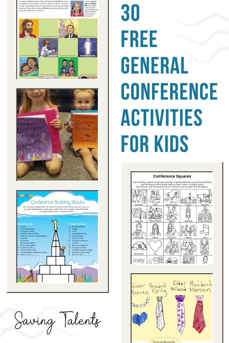 30+ FREE General Conference Activity Ideas for Kids & Preschoolers