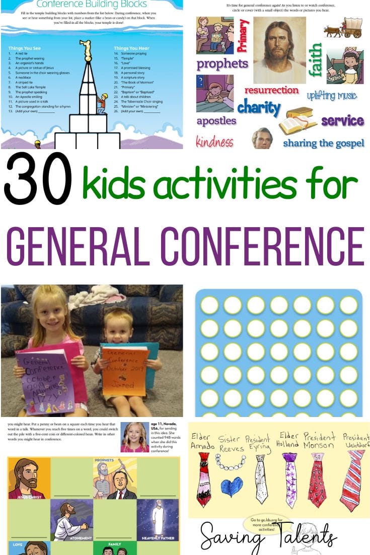 30+ FREE General Conference Activity Ideas for Kids & Preschoolers