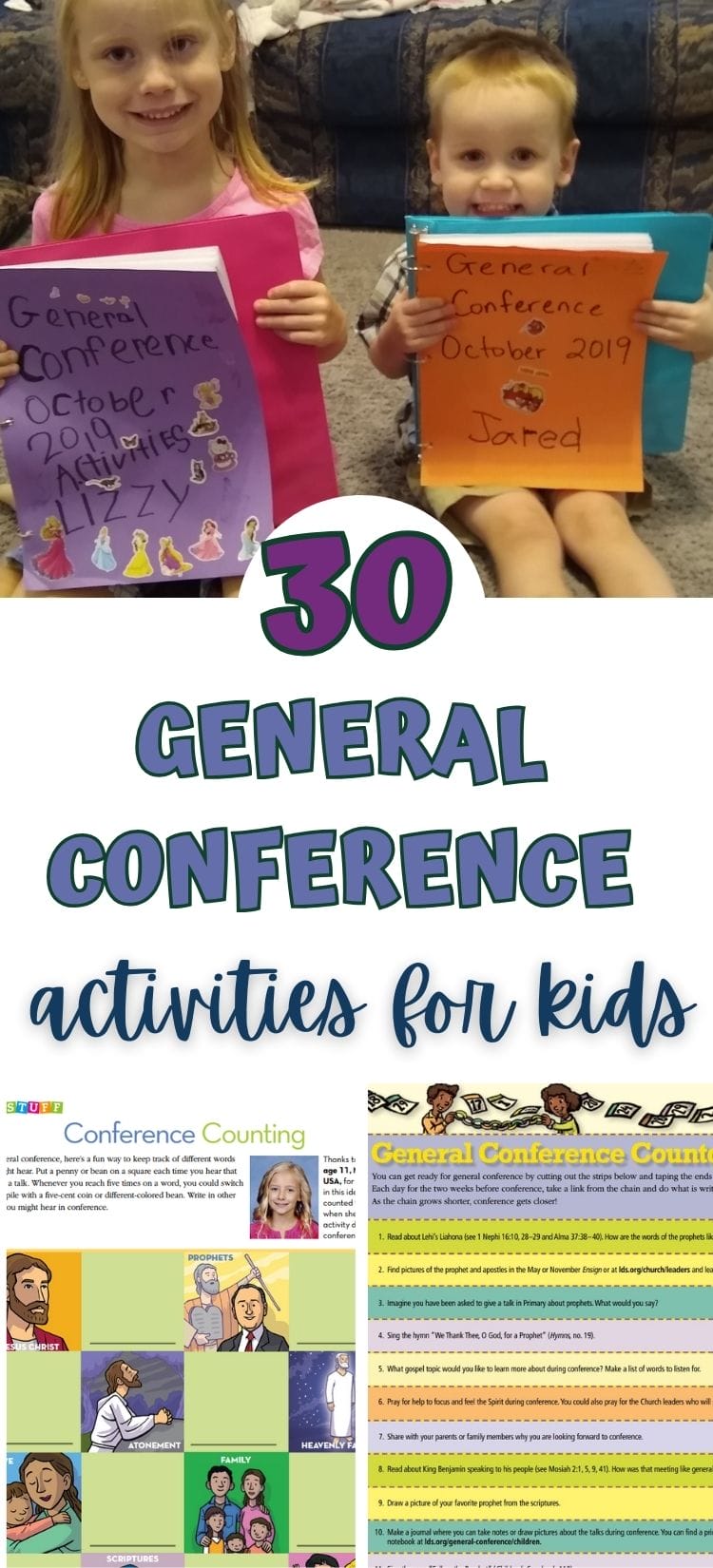 30+ FREE General Conference Activity Ideas for Kids & Preschoolers