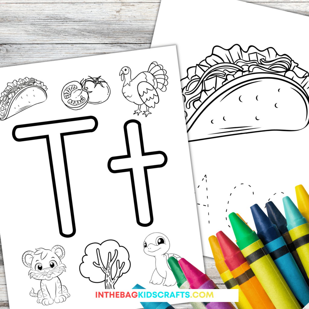Free Letter T Crafts, Worksheets, Activities, and More - Saving Talents