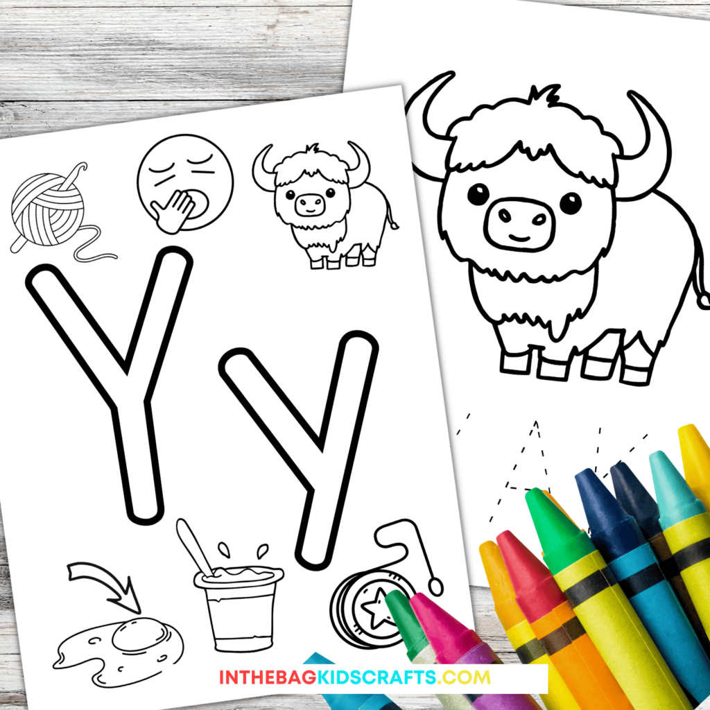 Free Letter "Y is for" Crafts, Worksheets, Printables, and Activities