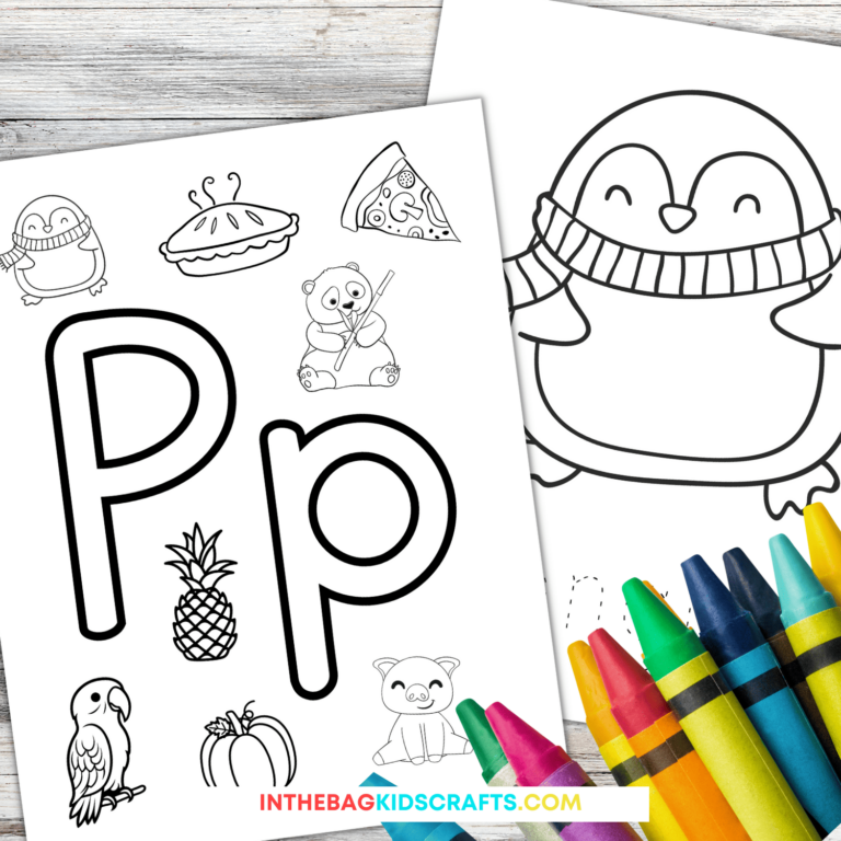 Letter P Printables, Worksheets, Crafts, and Activities - Saving Talents