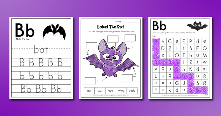 Free Letter B Crafts & Activities for Preschoolers - Saving Talents