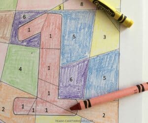 42 Fun and Free Printable Color by Number Worksheets For Kids - Saving ...