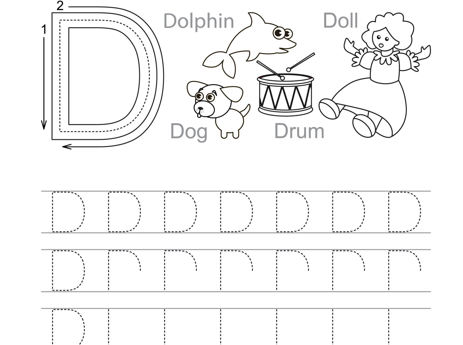 Free Letter W Worksheets, Crafts, Printables, and Activities - Saving ...