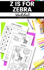 Free Letter Z Crafts, Printables, Activities, and Worksheets - Saving ...