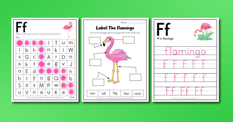 Letter F Crafts, Printables & Activities - Saving Talents