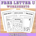 Free Letter U Crafts, Printables, Worksheets, and Activities - Saving ...