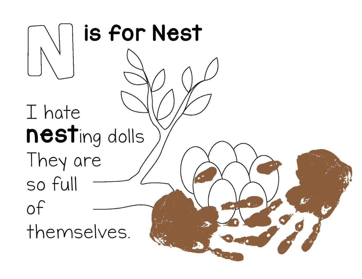 Free Letter N Printables, Worksheets, and Crafts - Saving Talents