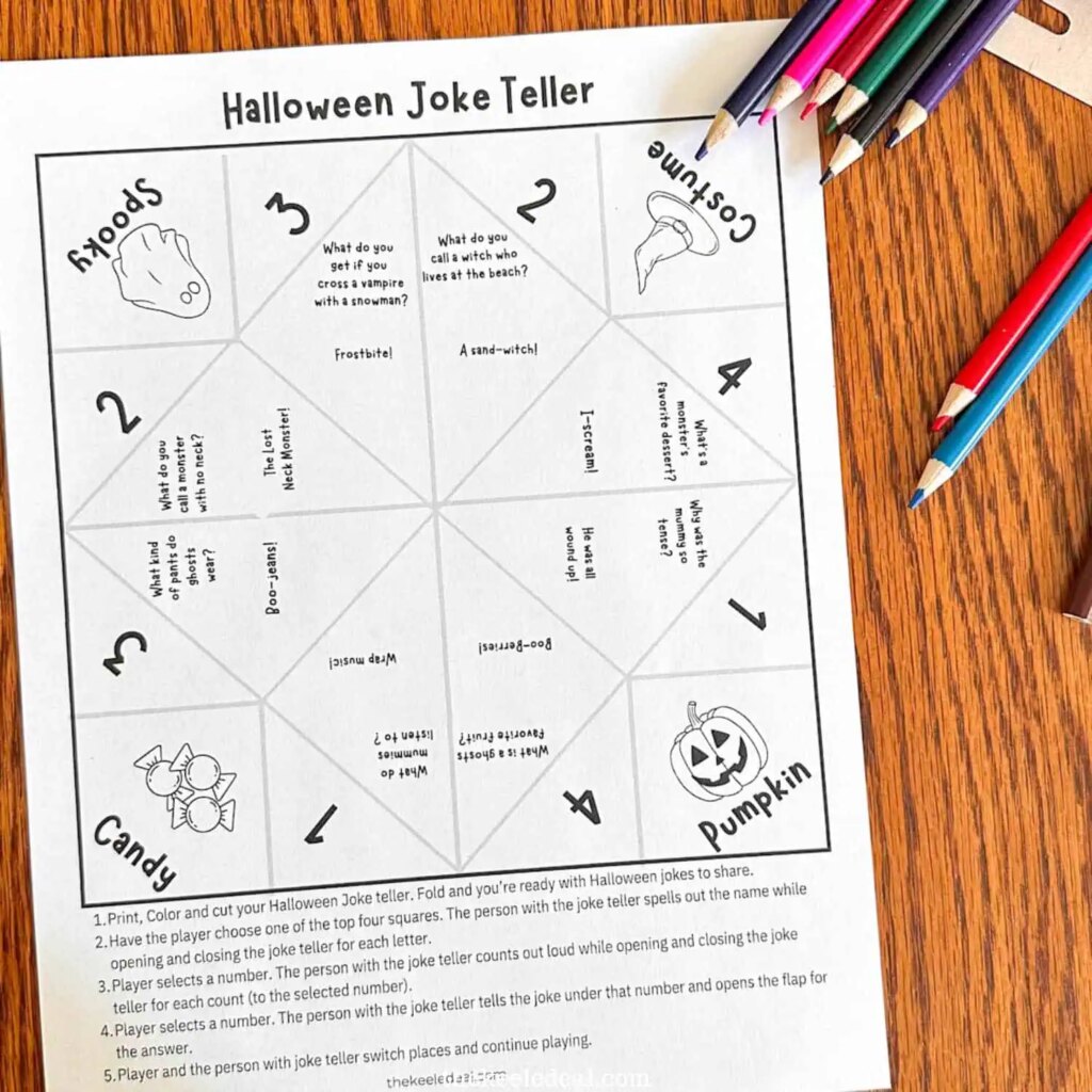 Free Printable Fortune Tellers (aka Cootie Catchers) - Saving Talents