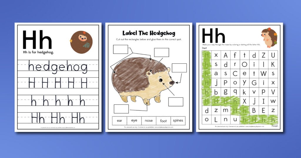 Letter H Crafts, Printables, and Activities - Saving Talents