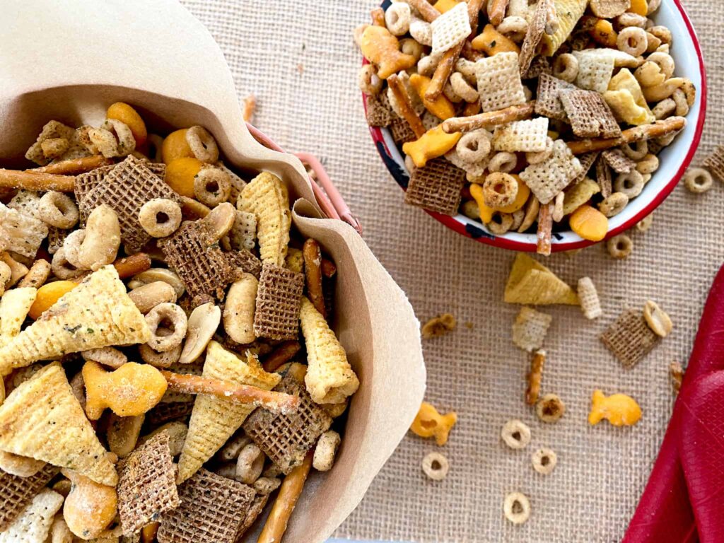 Snack Mixes for Your Super Bowl Football Party on Game Day - Saving Talents