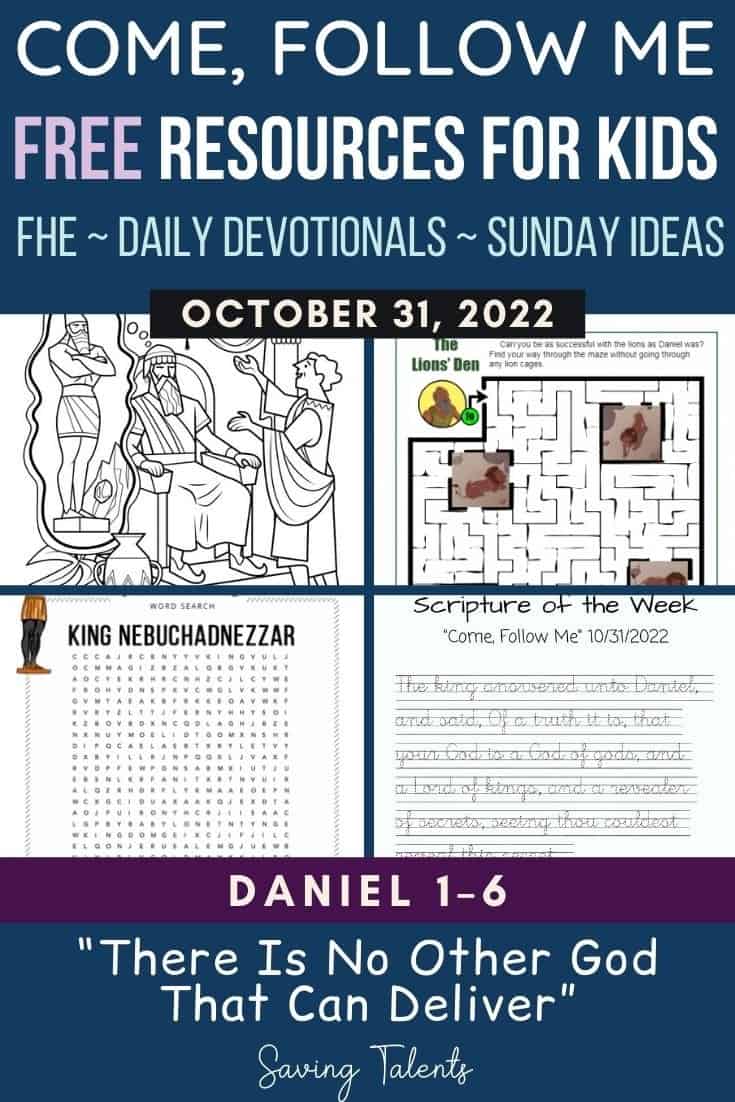 Come Follow Me 10/31/2022 - Devotionals & FHE for Kids