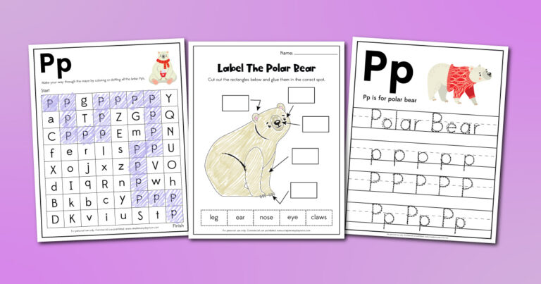 Letter P Printables, Worksheets, Crafts, and Activities - Saving Talents