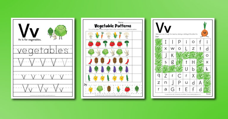 Free Letter V Crafts, Printables, Activities, and Worksheets - Saving ...
