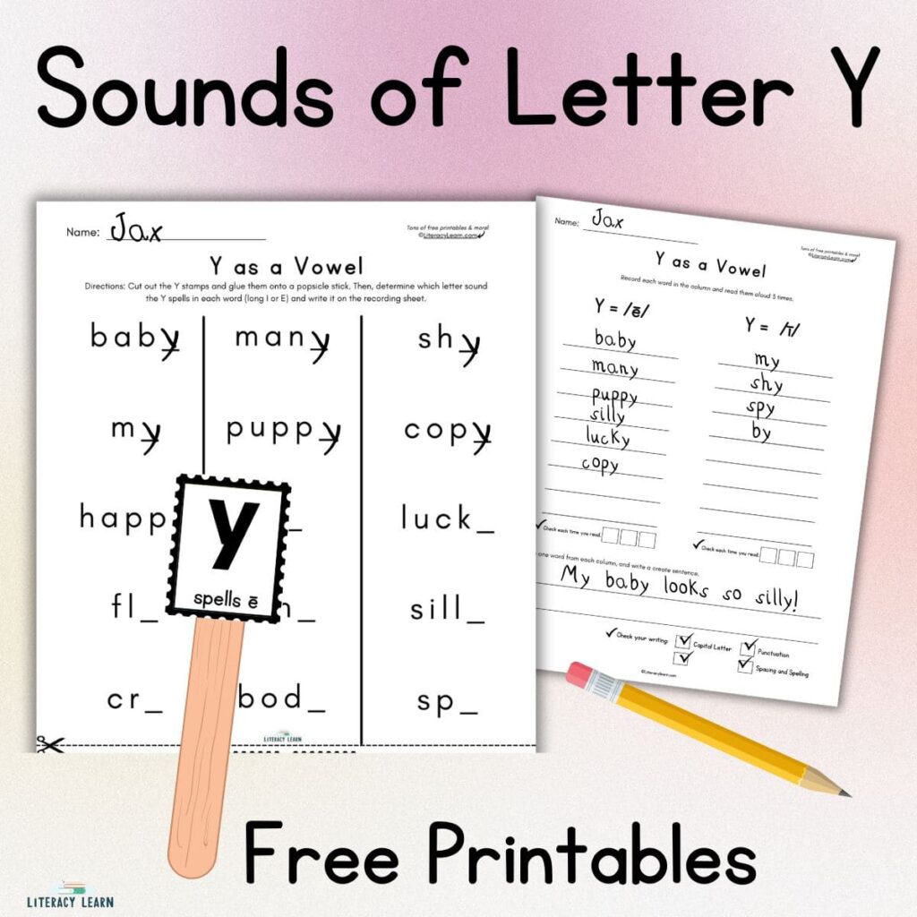 Free Letter "Y is for" Crafts, Worksheets, Printables, and Activities