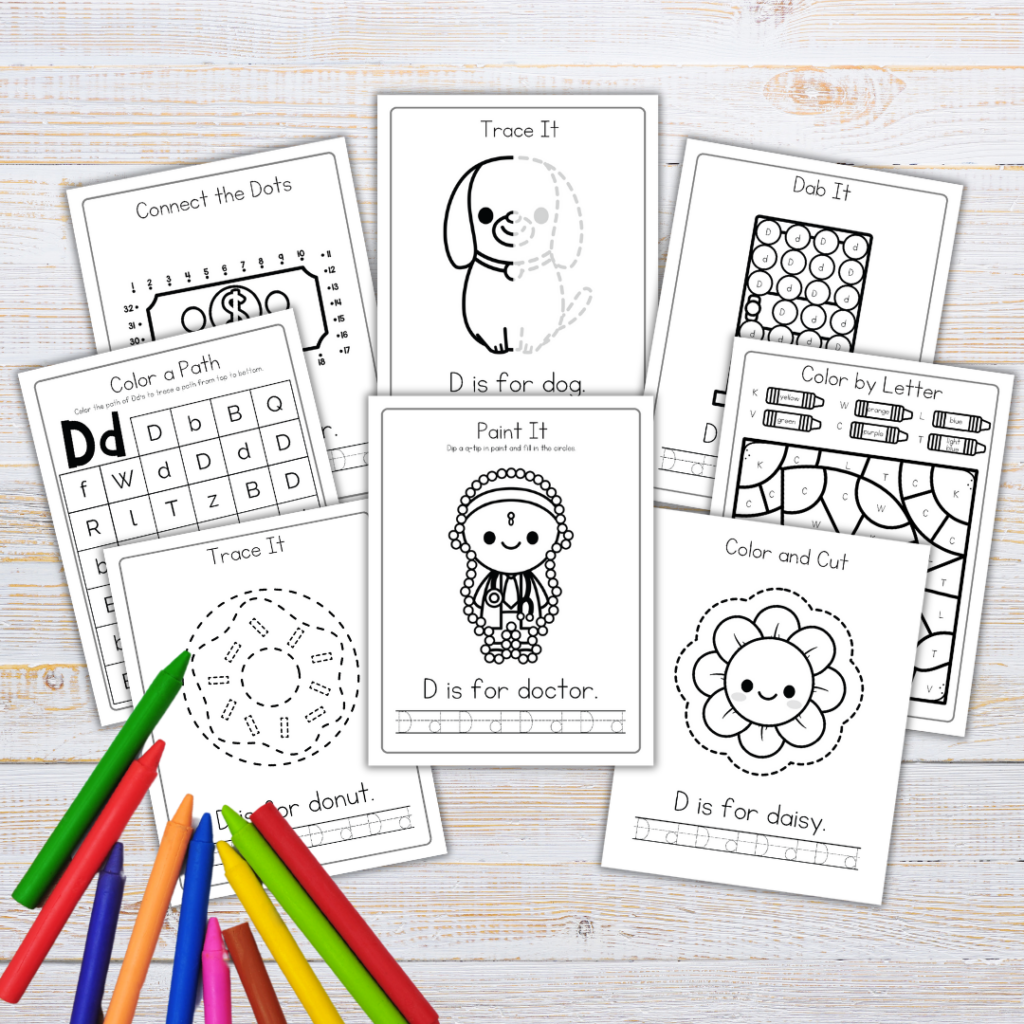 Letter D Crafts and Printables - Saving Talents
