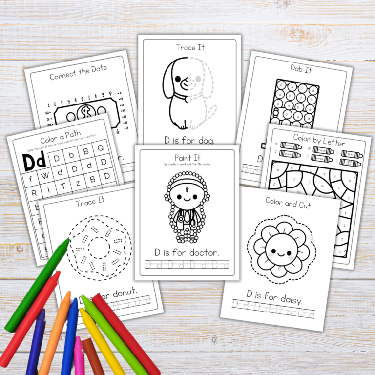 Letter D Crafts and Printables - Saving Talents