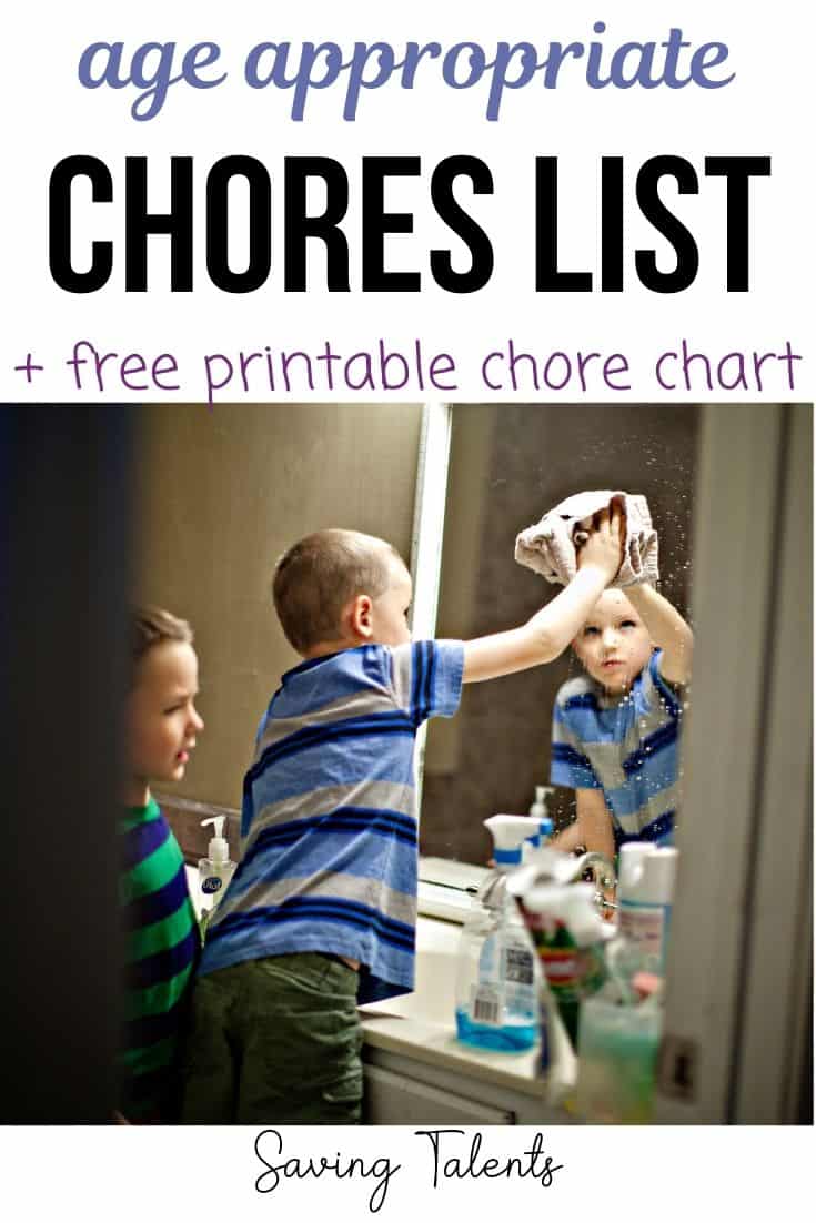 You'll Love Our Free Printable Chore Charts For Kids With This Age ...