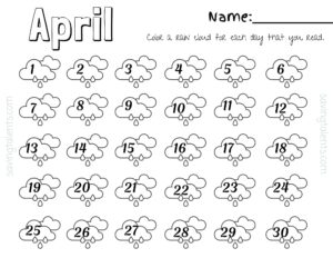 Free Printable Reading Charts for Kids (Month by Month) - Saving Talents