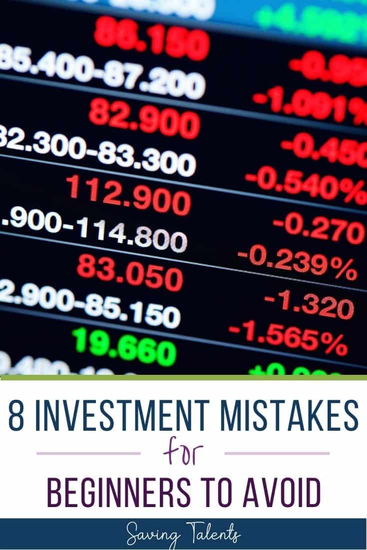 8 Investing Mistakes Beginners Should Avoid - Saving Talents