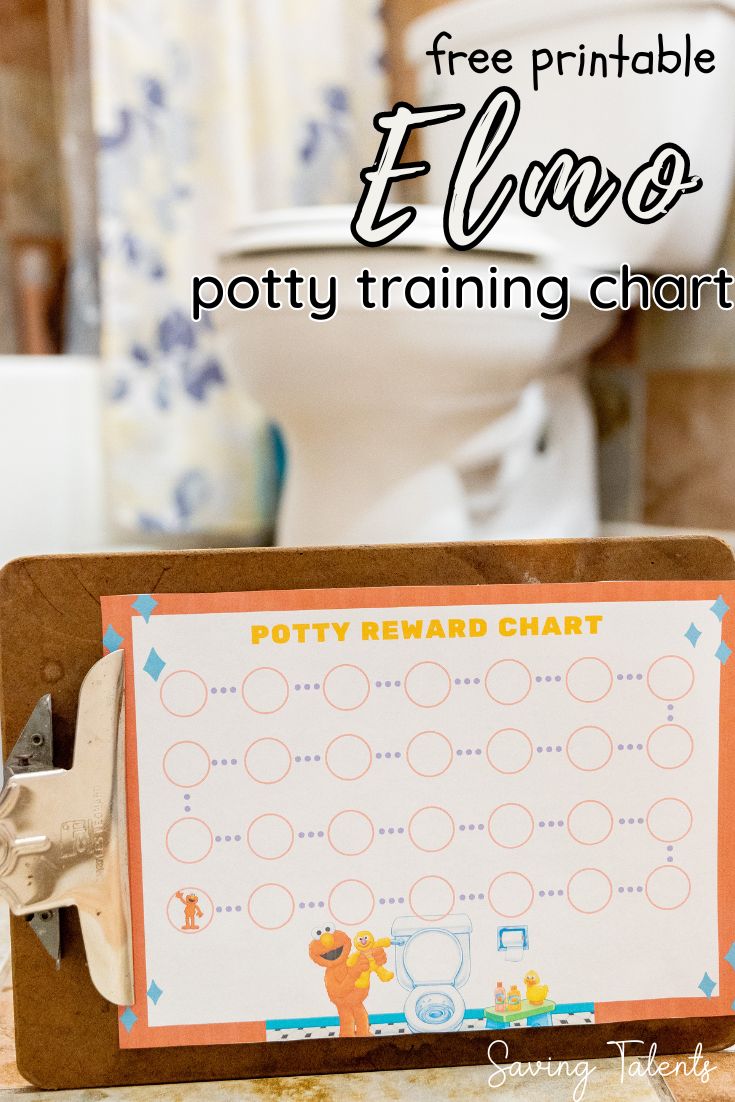 Elmo Potty Training Chart Free Printable - Saving Talents