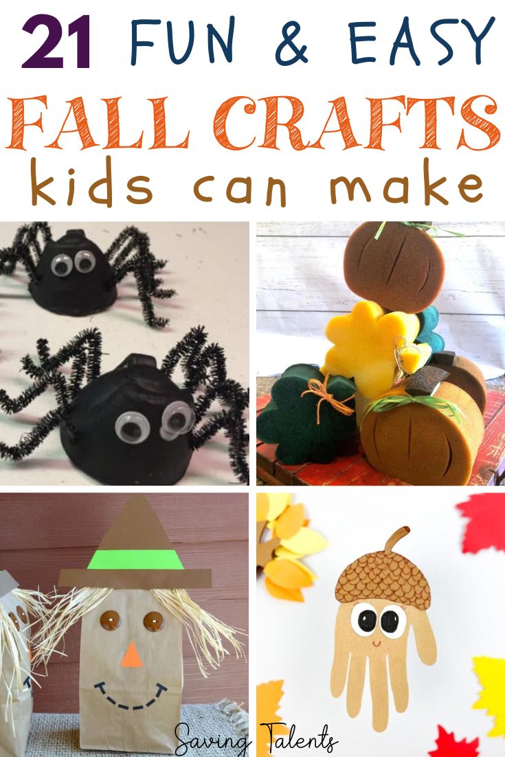 21 Fun Fall Kids Crafts To Keep Your Children Busy - Saving Talents
