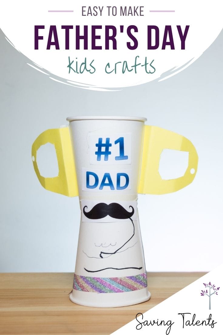 21 DIY Father's Day Crafts Kids Can Make as Gifts - Saving Talents