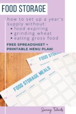 Learn How to Set up Your Long-Term Food Storage (free spreadsheet ...