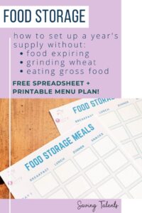 Learn How to Set up Your Long-Term Food Storage (free spreadsheet ...
