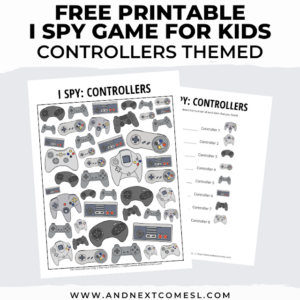 19 Free Gaming Printables for Kids who Love Video Games - Saving Talents
