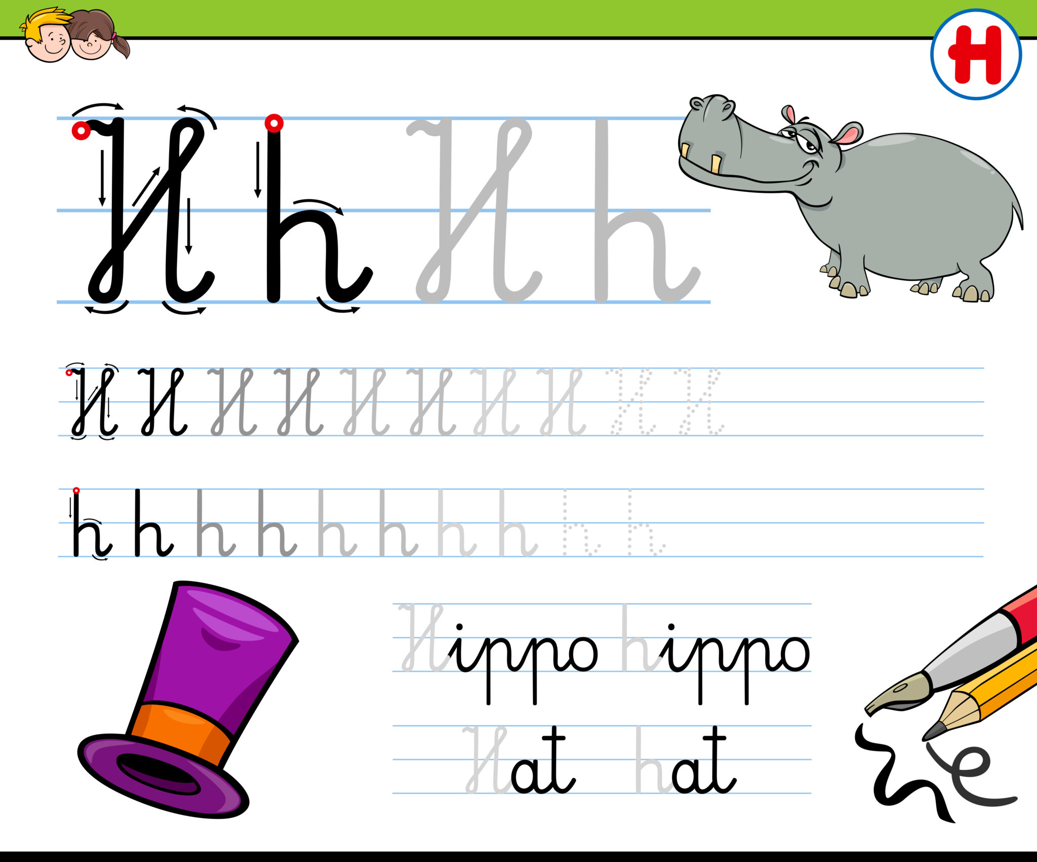 Letter H Crafts, Printables, and Activities - Saving Talents