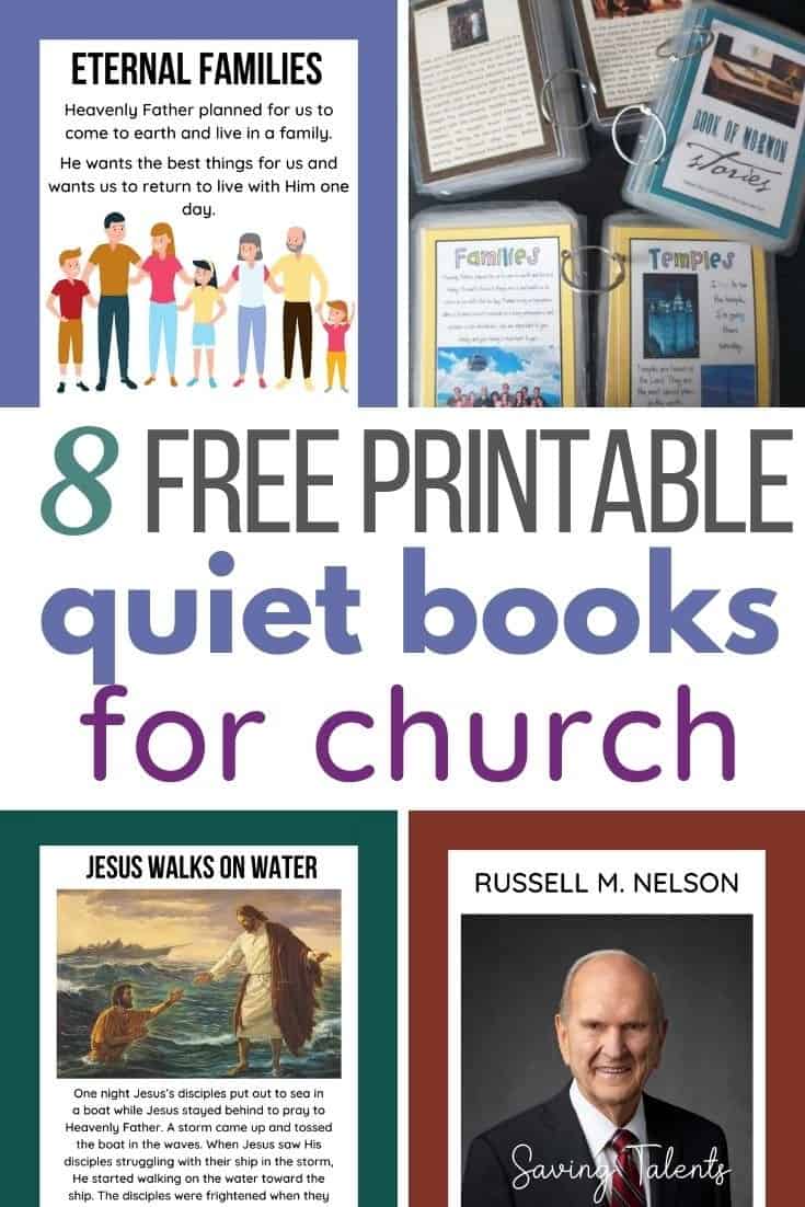 8 Free Printable Quiet Books for Kids to Enjoy in Church - Saving Talents