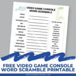 19 Free Gaming Printables for Kids who Love Video Games - Saving Talents