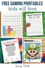 19 Free Gaming Printables for Kids who Love Video Games - Saving Talents